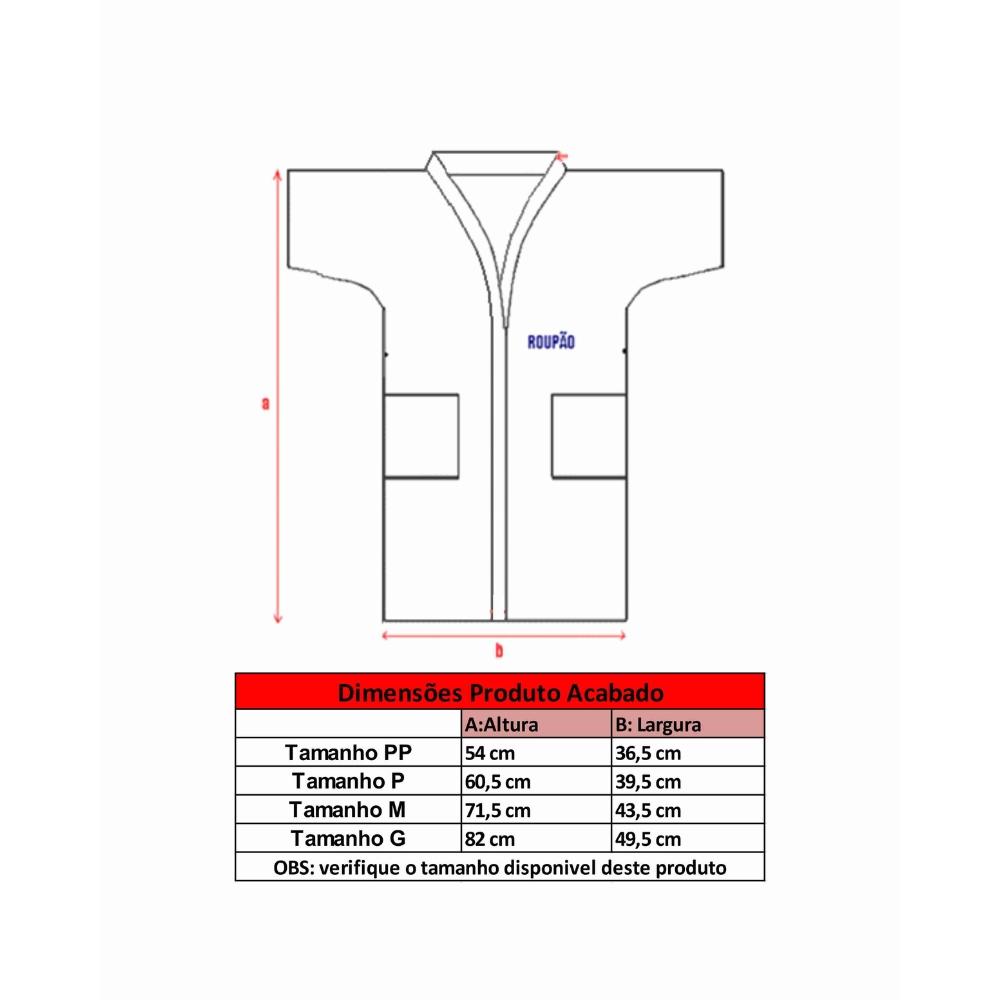 Roupão Felpudo Infantil Quimono Manobra Monster Tamanho P (4 a 6 anos ...