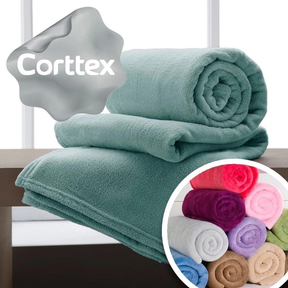 Manta de Microfibra Home Design Lisa Casal 1,80x2,20m Chumbo Corttex